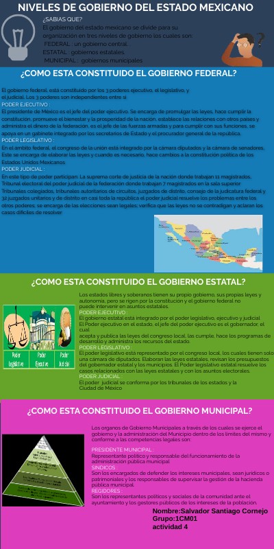 NIVELES DE GOBIERNO DEL ESTADO MEXICANO | Genially