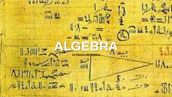 Historia del Algebra