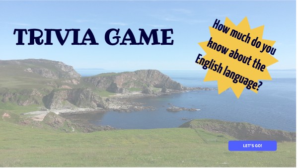 TRIVIA: English language