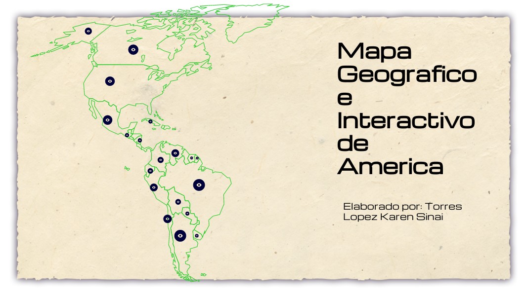 Mapa geográfico e interactivo de América | Genially
