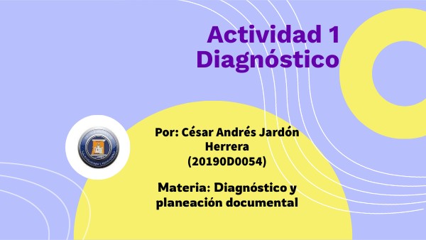 Diagnóstico documental | Genially