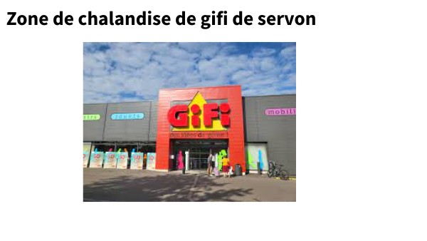 Zone de chalandise "GIFI"