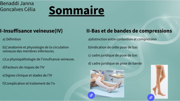 bande et bas de compression