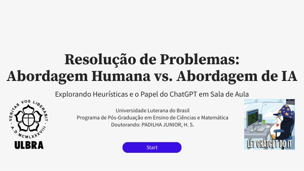 Resolução de Problemas: Abordagem Humana e IA | Genially