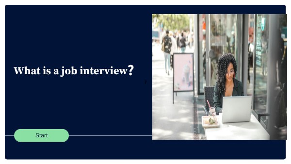 Interview presentation | Genially