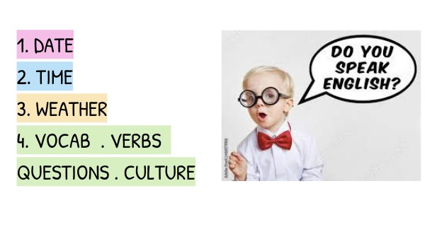 English warm-up | Genially