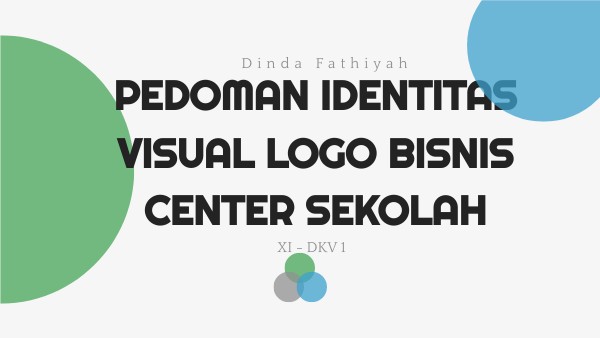 KONSEP VISUAL LOGO DINDA FATHIYAH | Genially
