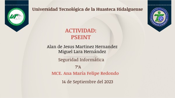 Pseint - Presentacion | Genially