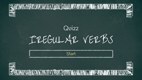 QUIZ Irregular verbs | Genially