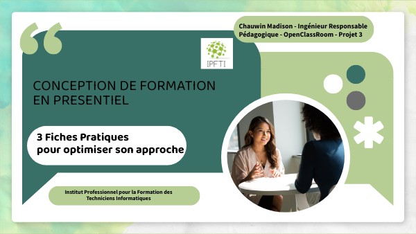 CONCEPTION DE FORMATION