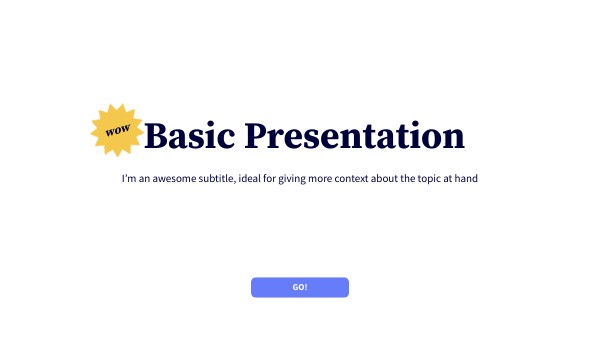 Presentazione base | Genially