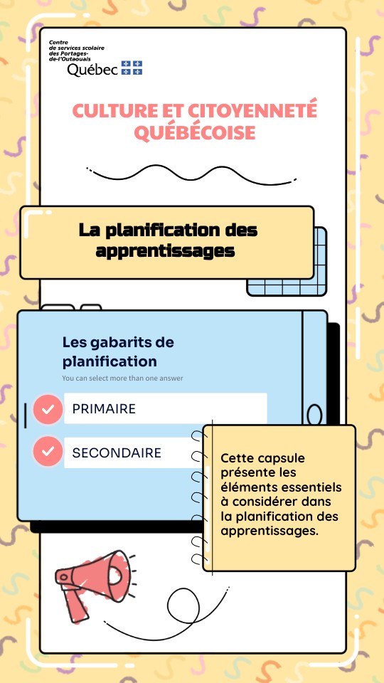 CCQ PLANIFICATION | Genially