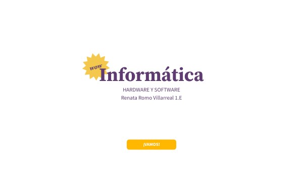 Informatica: Hardware y software