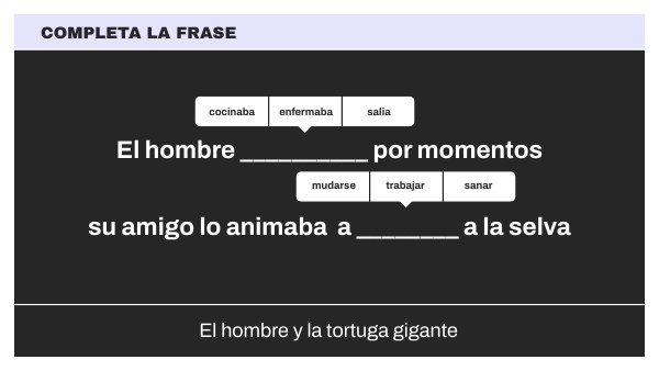 COMPLETAR LA FRASE | Genially