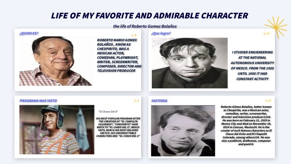 Life Of My Favorite And Admirable Character