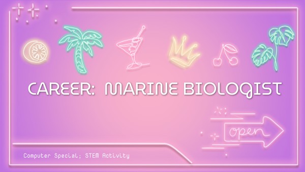 Career: MARINE BIOLOGIST