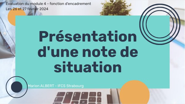 Note de situation | Genially