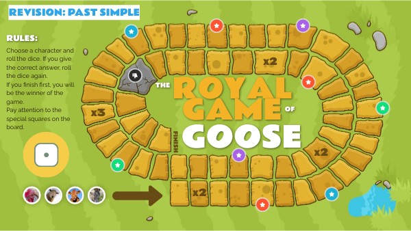 The Royal Game of Goose - Past simple | Genially
