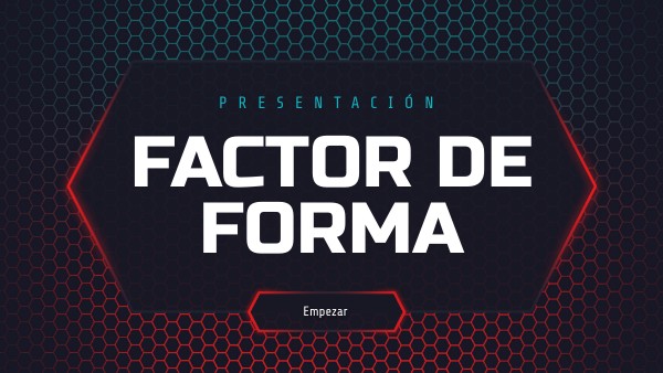 Factor de forma