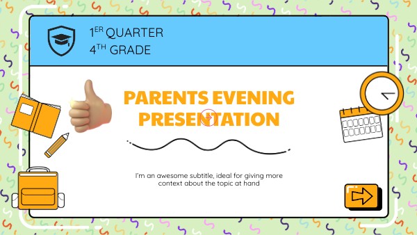 PARENTS EVENING PRESENTATION