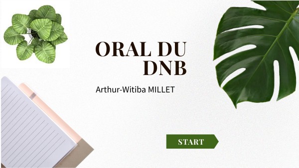 oral du DNB | Genially