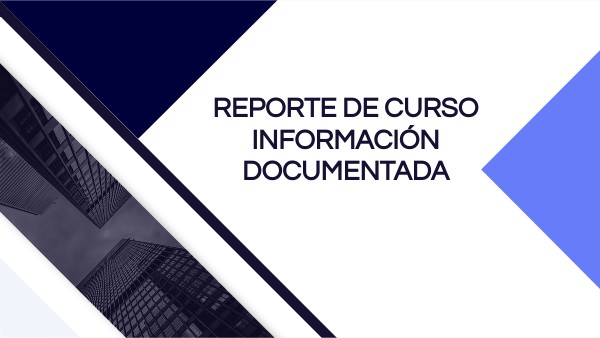 REPORTE CURSO | Genially