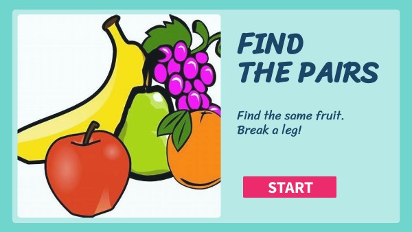 FRUITS- FIND THE PAIRS