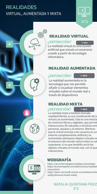REALIDADES VIRTUAL, AUMENTADA Y MIXTA- natalia q. 2º2