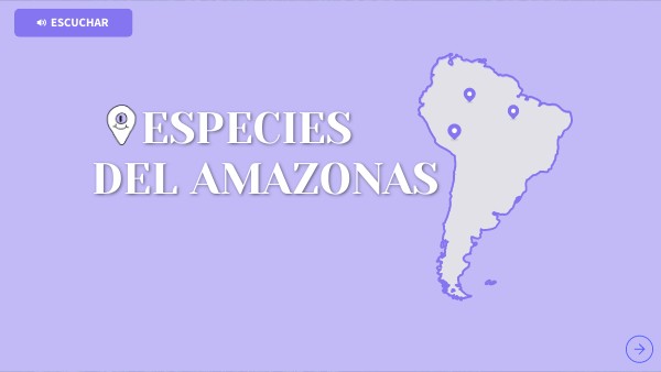 Presentación sobre especies animales del amazonas | Genially