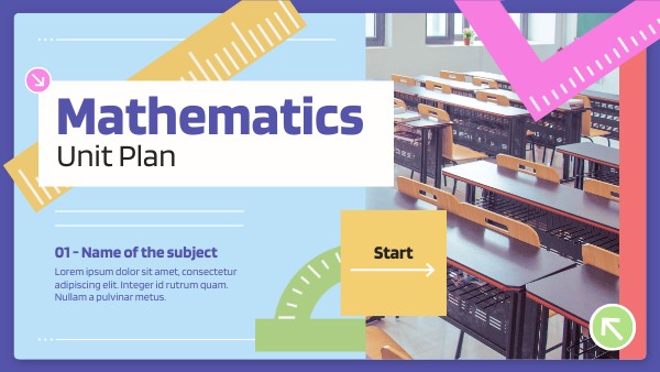 MATHEMATICS UNIT PLAN | Genially