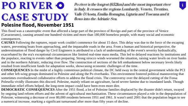 PO RIVER CASE STUDY | Genially