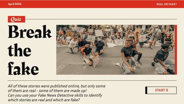 BREAK THE FAKE! | Genially