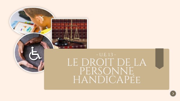 Droit de la personne handicap | Genially