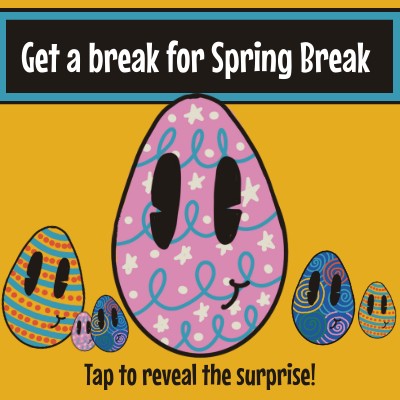 A break for Spring Break - Free Homework Pass | Genially