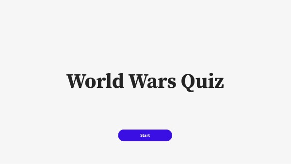 Basic Interactive Quiz