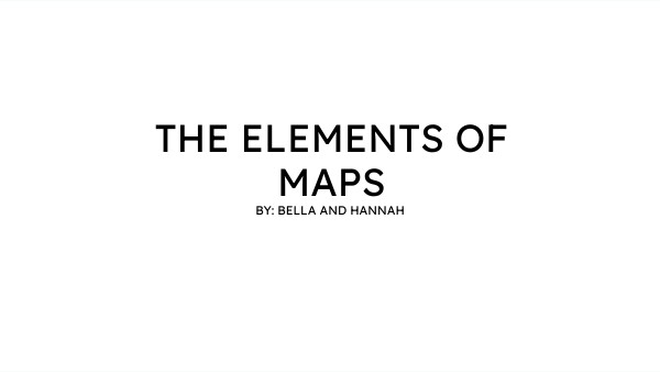 Elements of Maps