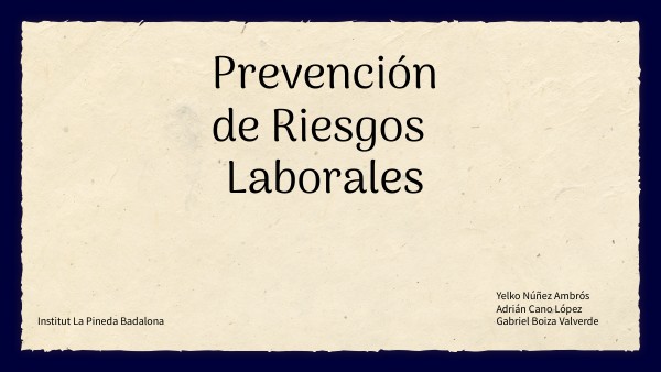 Riesgos: Definición y Tipos