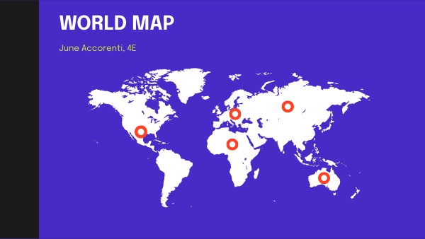 World map, June Accorenti