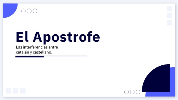 El apostrofe