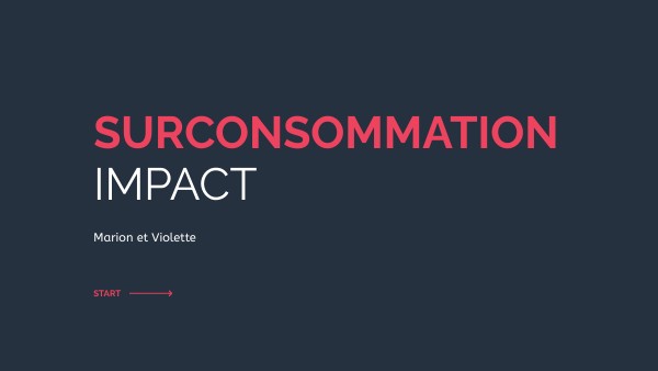 SURCONSOMMATION PRESENTATION | Genially