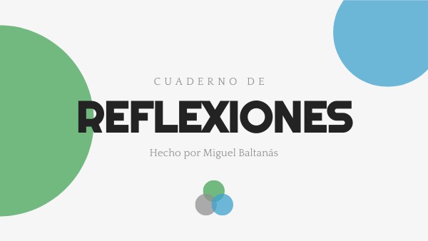 Cuaderno de Reflexiones | Genially
