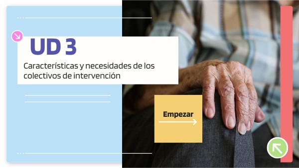 UD 3. Características y necesidades de los colectivos de intervención | Genially