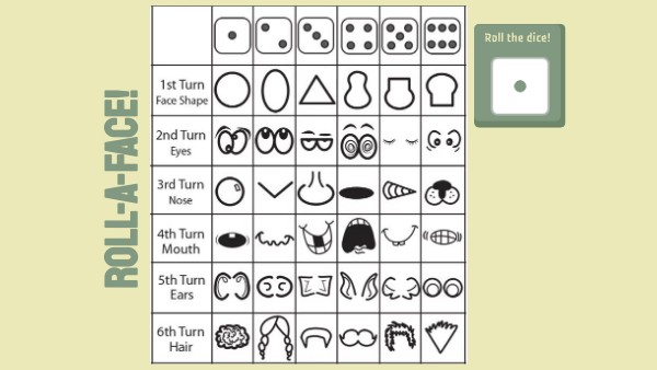 Roll-a-face! | Genially