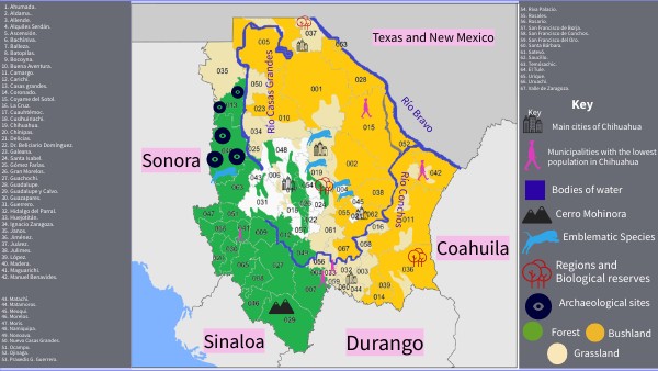 Chihuahua map Project 1