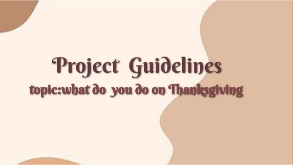 project guidelines | Genially