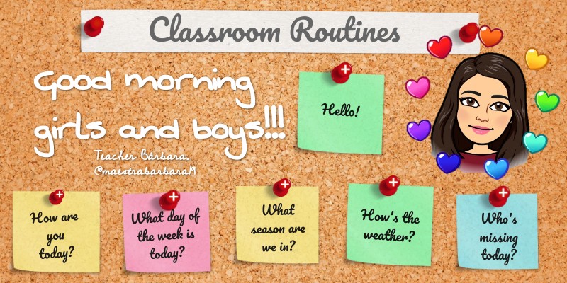 Classroom routines | Genially