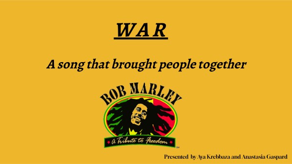 War by Bob Marley | Genially