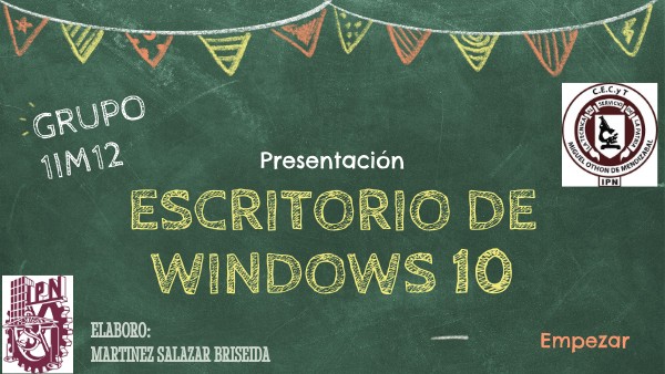 PRESENTACIÓN ESCRITORIO DE WINDOWS 10 | Genially
