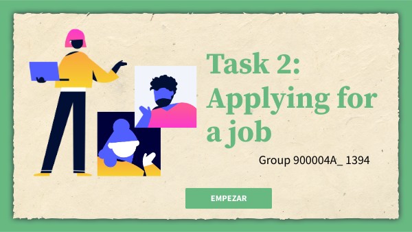TASK 2 Applying for a job | Genially