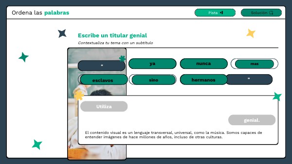 ORDENA LAS PALABRAS EDU